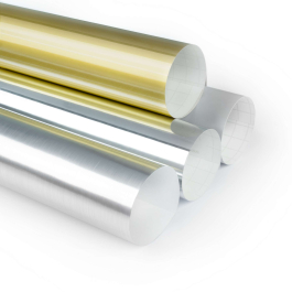 Film labelling with gold and chrome film | Print Pioneer